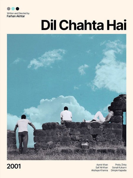 Dil Chahta Hai - Aamir Khan - Bollywood Cult Classic Hindi Movie Poster ...