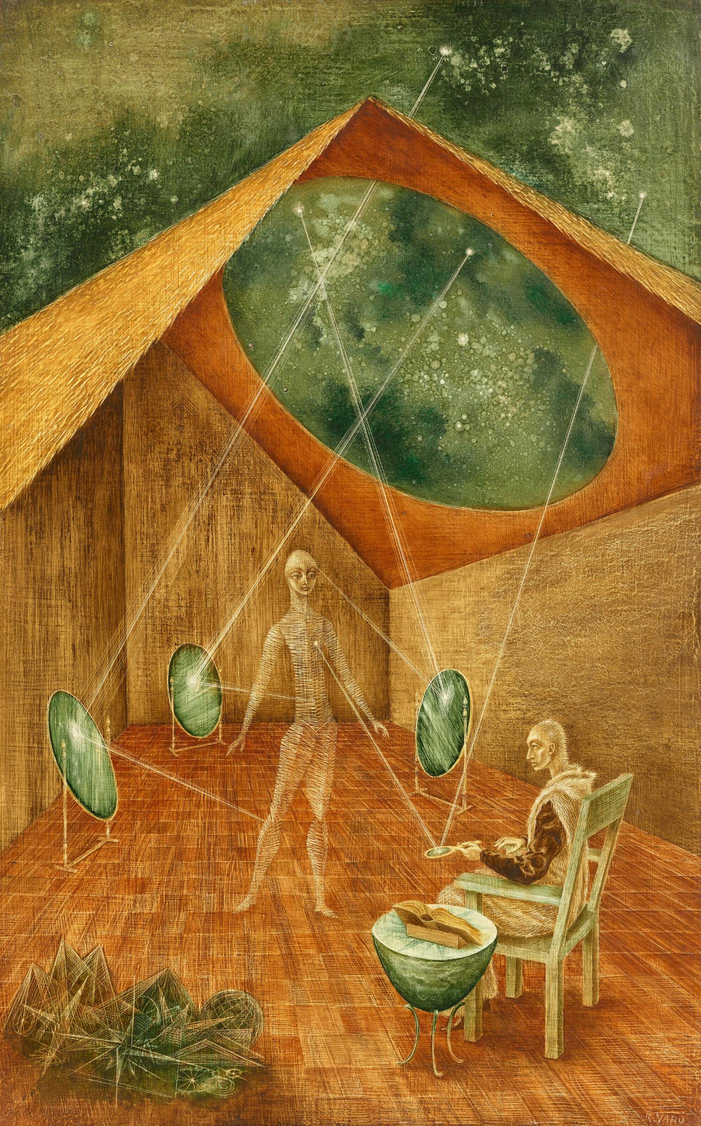 Creation With Astral Rays (Creacion Con Rayos Astrales) - Remedios Varo ...