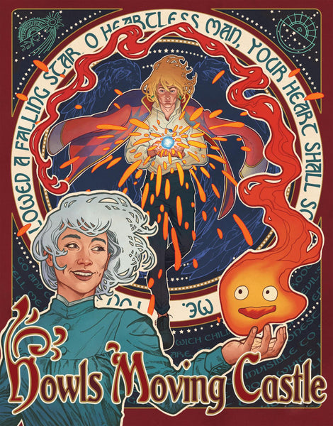 Howls Moving Castle - Studio Ghibli - Fan Art Poster by Tallenge | Buy ...