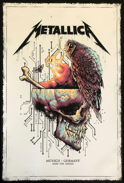 Metallica - Munich Concert 2019 - Rock and Metal Music Concert Poster ...