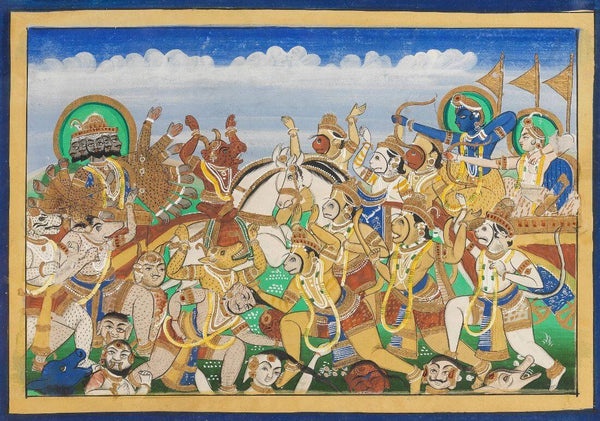 Ram And Lakhshman And The Monkey Army In Battle With The Forces Of ...