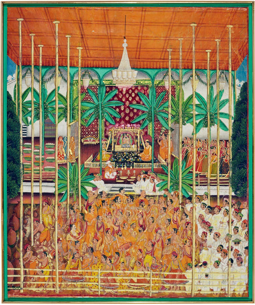 The Festival Of Nandmahotsav - Mewar Rajasthan c1880 - Vintage Indian ...