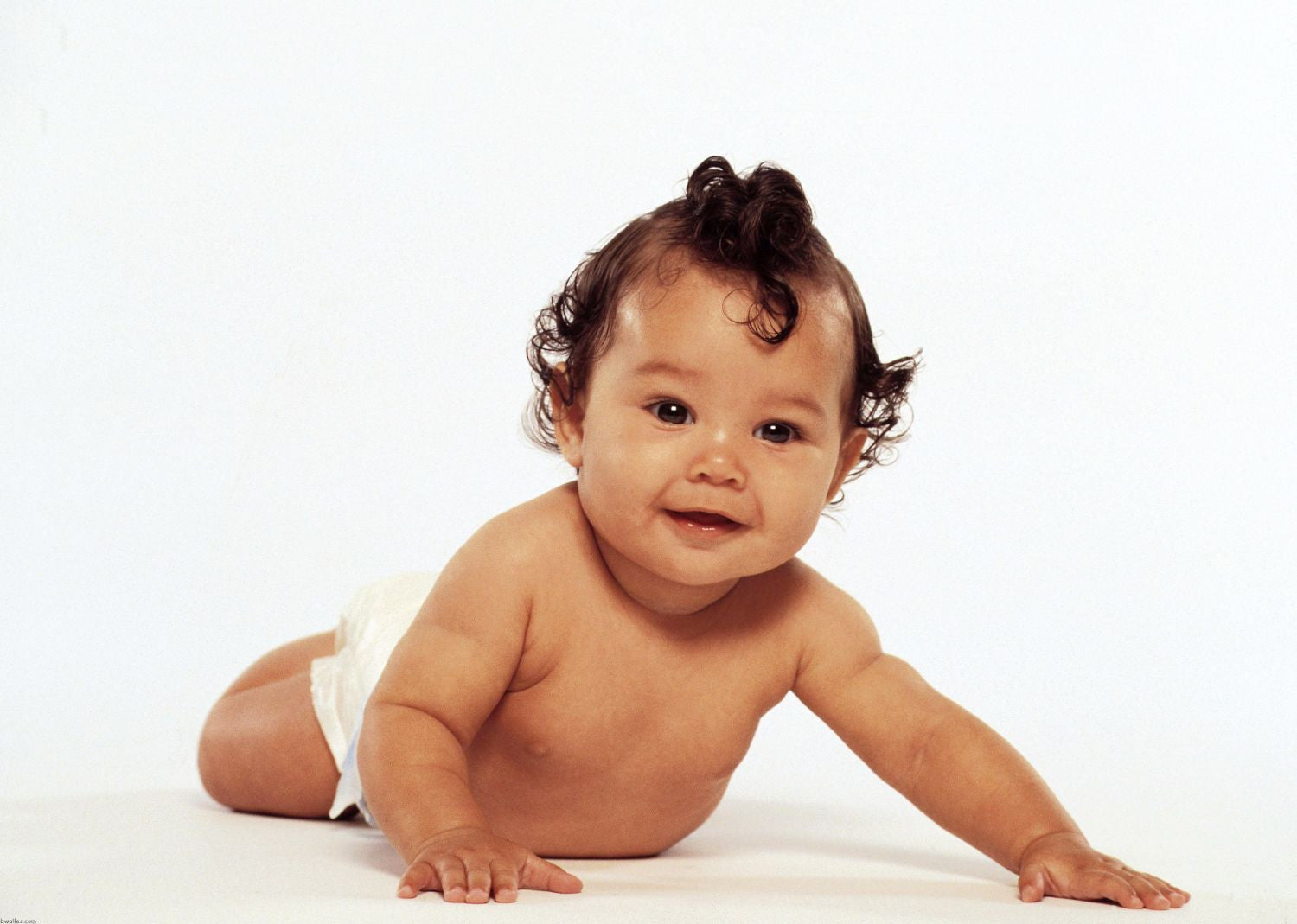 Adorable Baby With A Cowlick by Sina | Buy Posters, Frames, Canvas ...