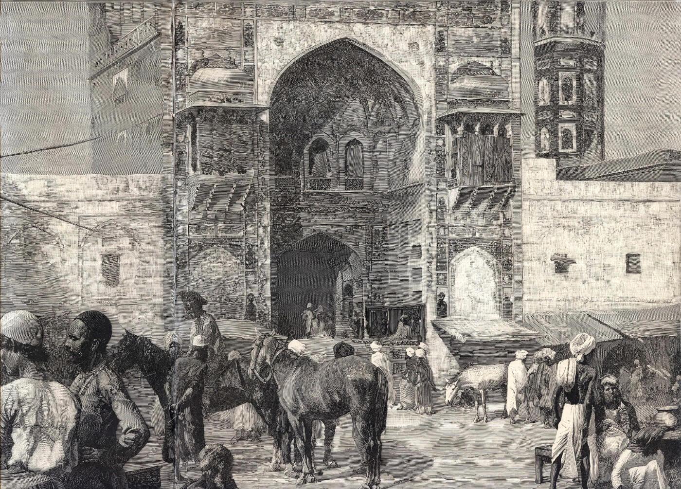 An Openair Restaurant In Lahore - Edwin Lord Weeks - Framed Prints by ...