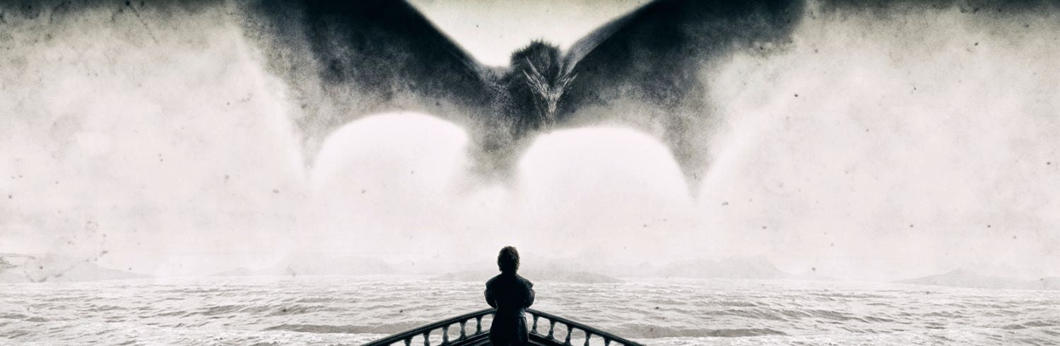 Art From Game Of Thrones - The Imp - Tyrion Lannister And Drogon - A3 ...