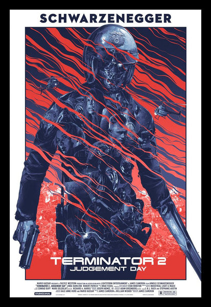 Set Of 2 Art Movie Poster - Terminator - Premium Quality Framed Poster ...
