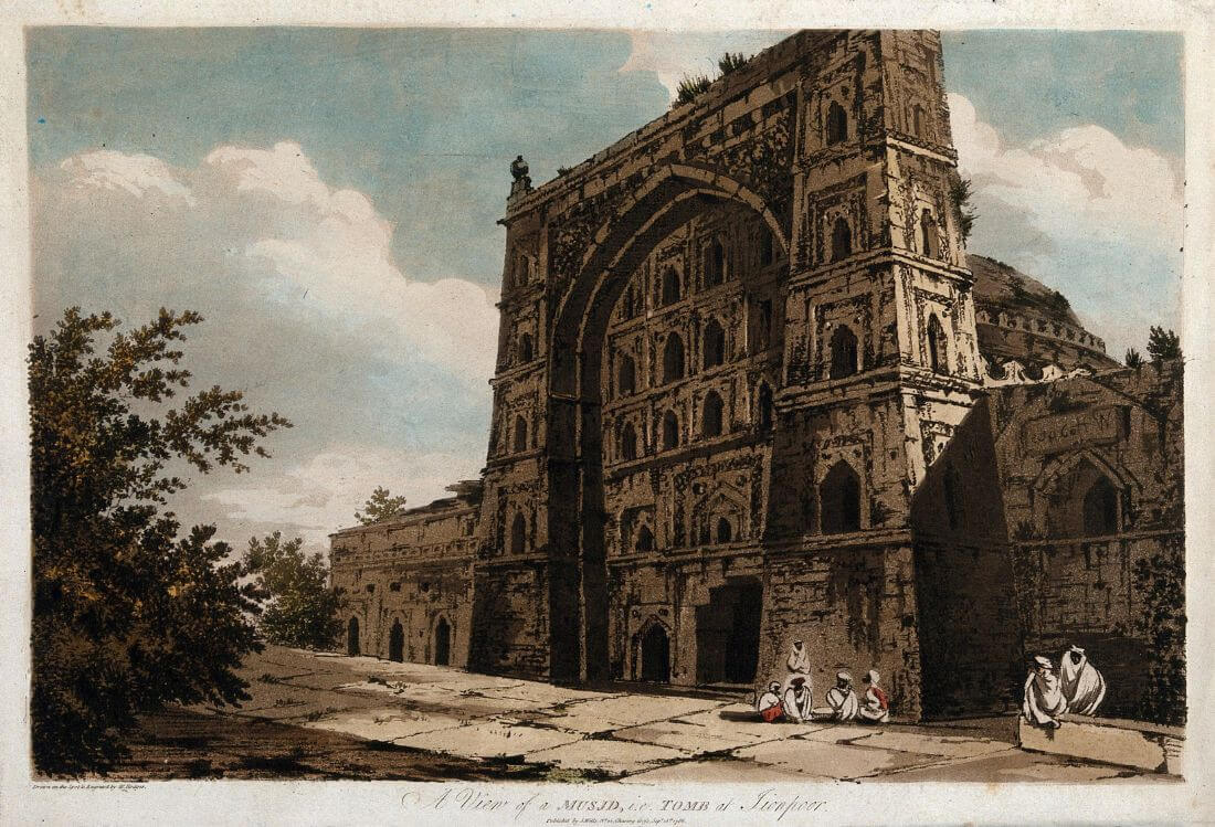 Atala Mosque At Jaunpur, Uttar Pradesh - William Hodges - Vintage ...