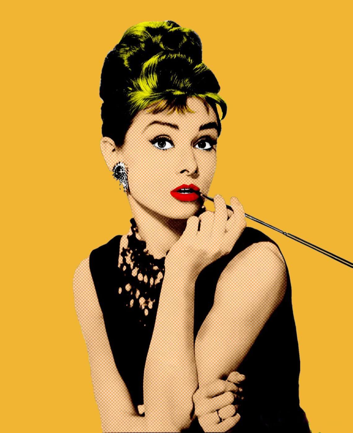 Audrey Hepburn Pop Art Painting