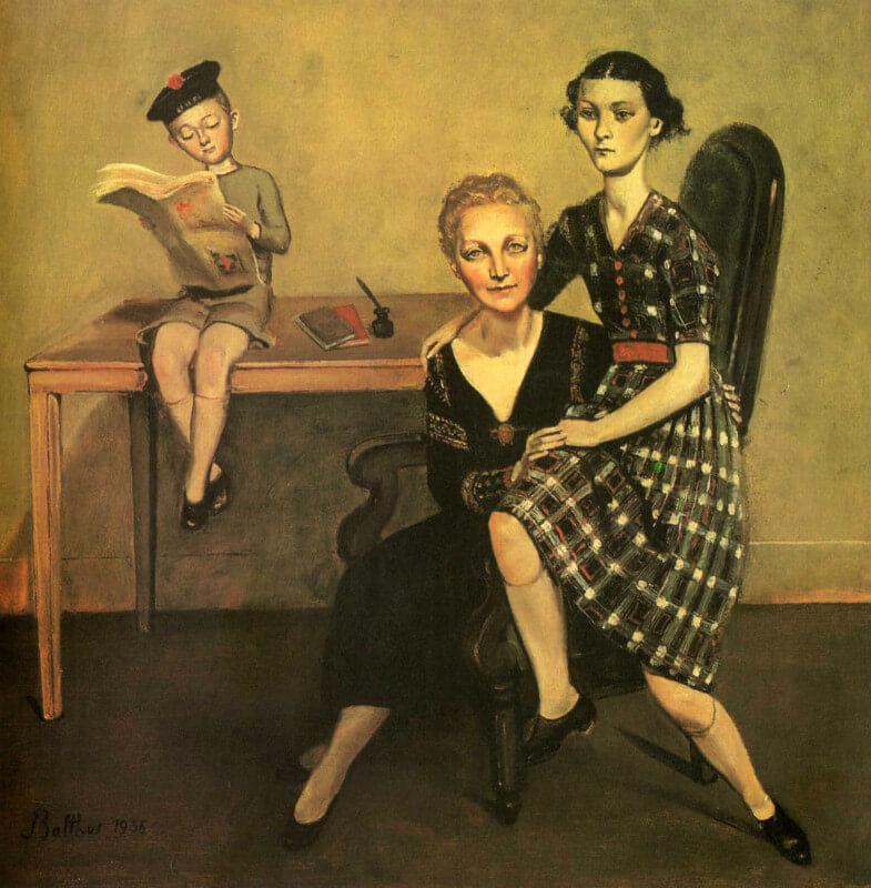 La Famille (The Family) by Balthus | Buy Posters, Frames, Canvas ...