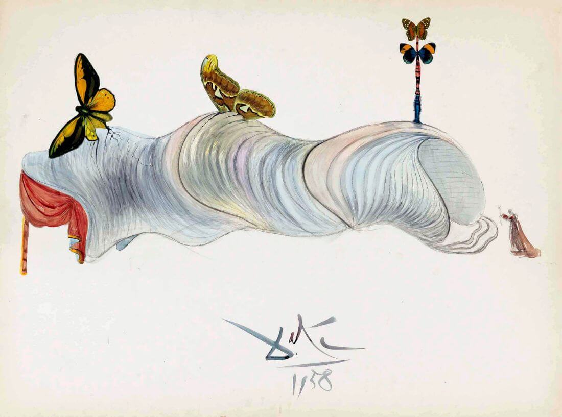 Chrysalis (Crisalida) - Salvador Dali - Surrealist Painting - Posters ...