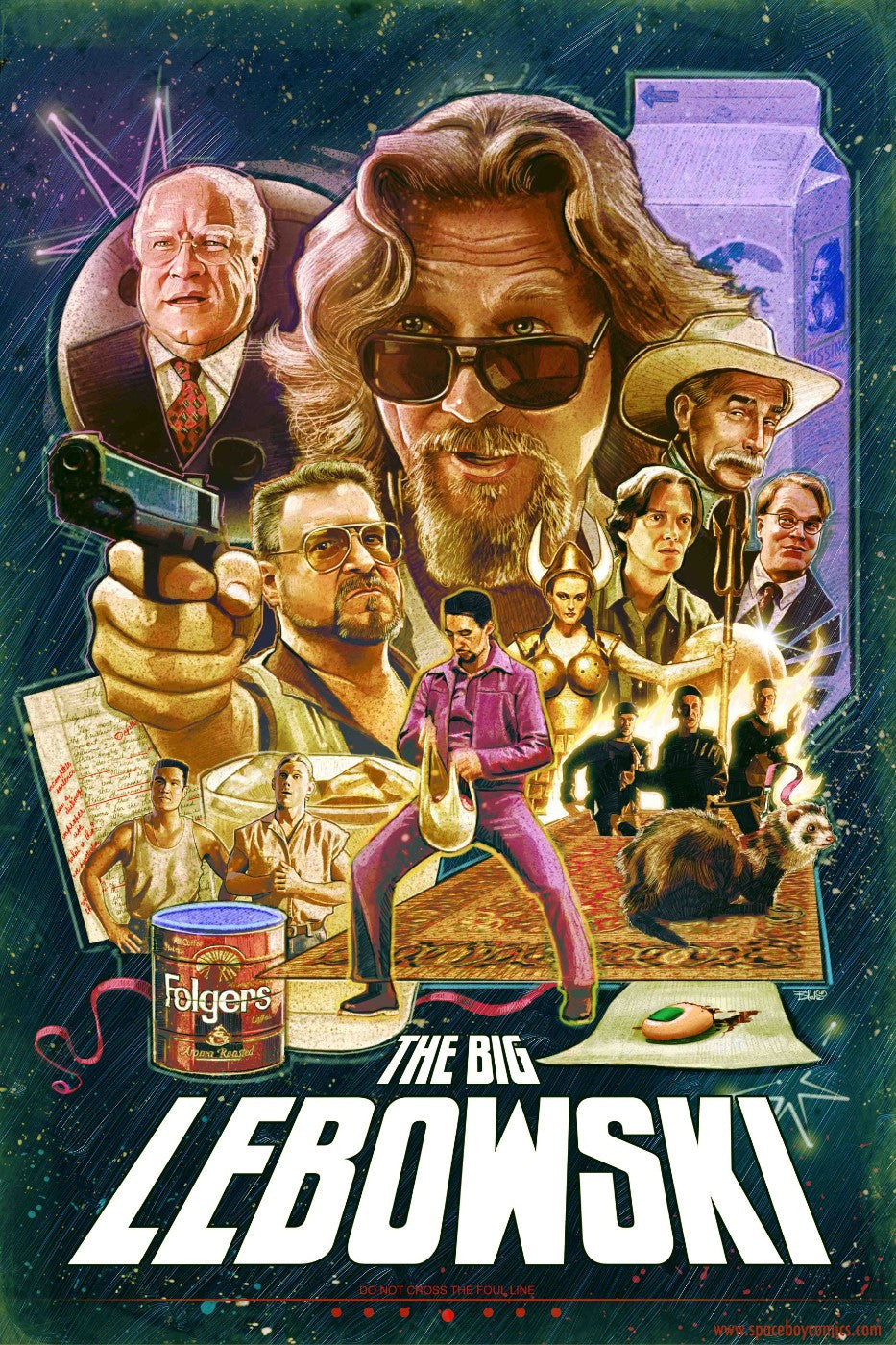 The Big Lebowski Painting The Big Lebowski The Dude's Medina Sod