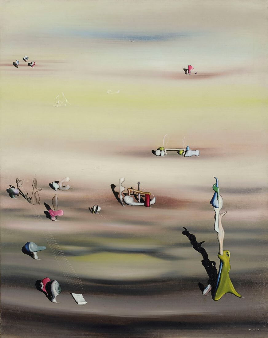 Yves Tanguy Surrealist Painter Yves Tanguy The Storm (Black