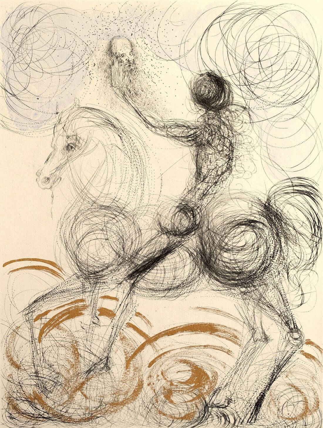 Faust (Ink Sketch) - Salvador Dalí Art Painting by Salvador Dali | Buy ...