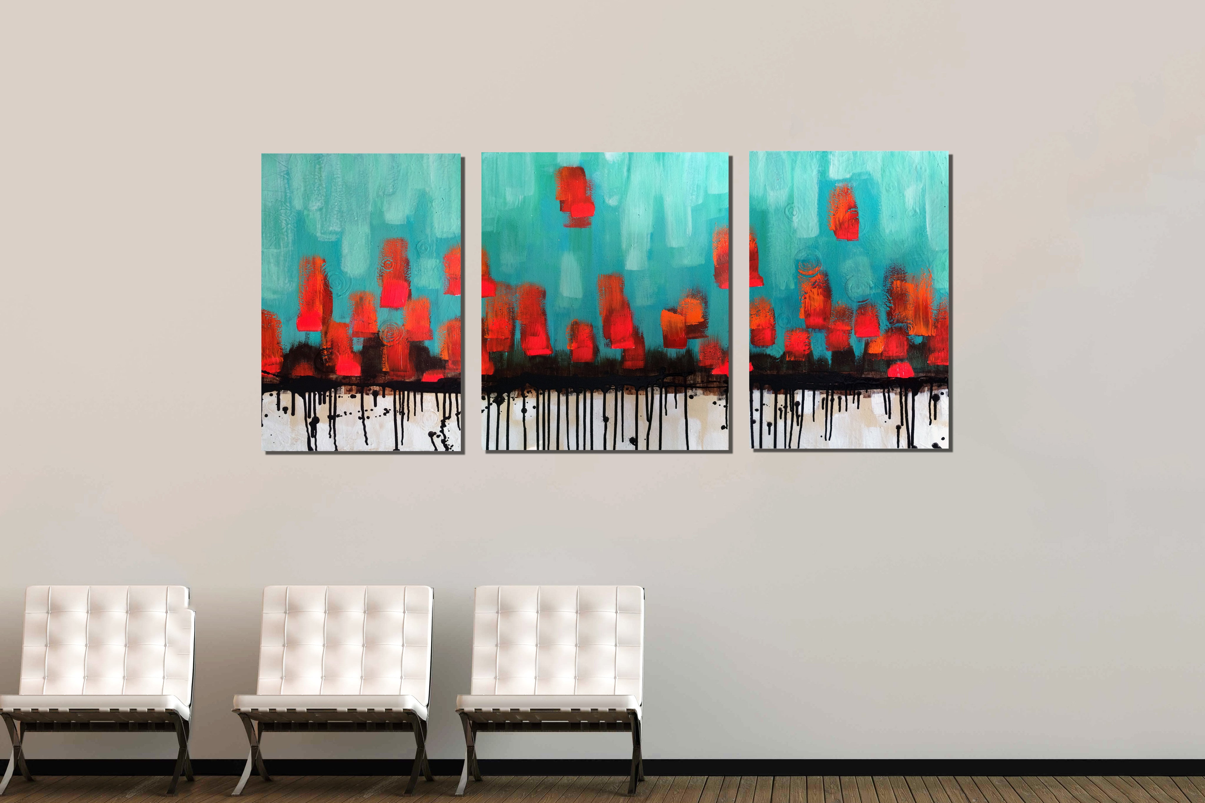 Floating Paper Lanterns - Art Panels by Hamid Raza | Buy Posters ...