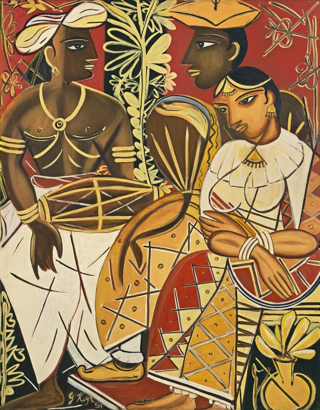 Keyt I by George Keyt | Buy Posters, Frames, Canvas & Digital Art ...