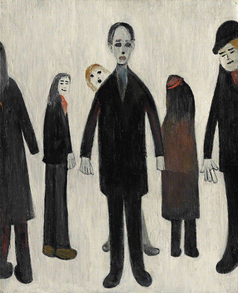 Group of Six People by L S Lowry | Buy Posters, Frames, Canvas ...