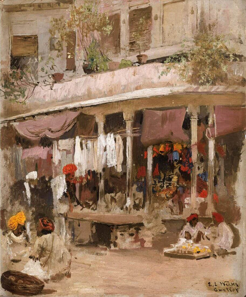 Gwalior - Edwin Lord Weeks - Orientalist Art India Painting by Edwin ...