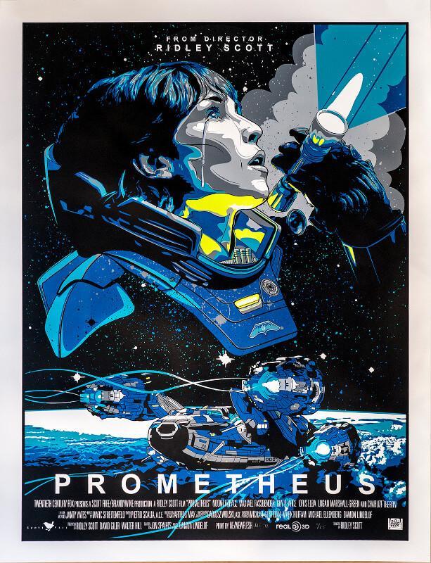 Hollywood Movie Poster - Prometheus - Canvas Prints by Joel Jerry | Buy ...