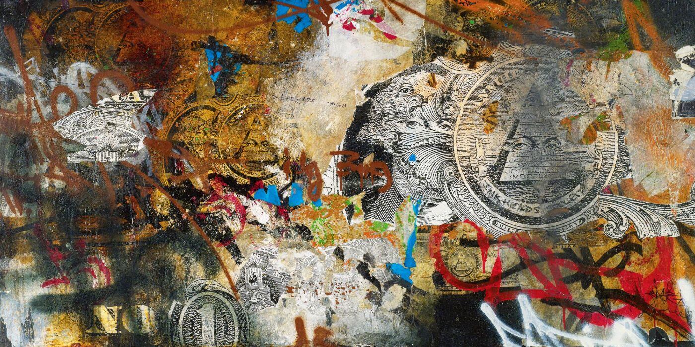 Illuminati - Abstract Expressionism Painting by Nick | Buy Posters ...