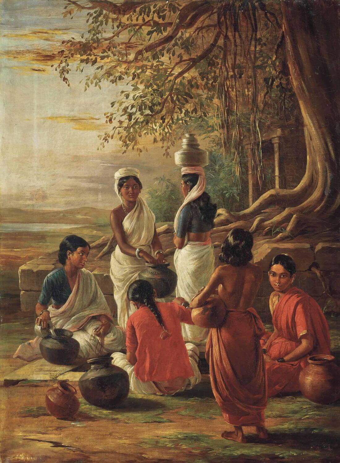 Indian Women Paintings Canvas
