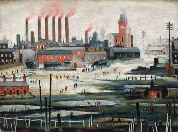 Iron Works - L S Lowry RA by L S Lowry | Buy Posters, Frames, Canvas ...