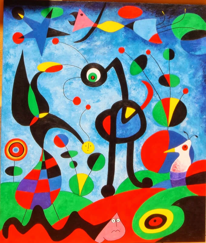 Joan Miro Famous Paintings Surrealism