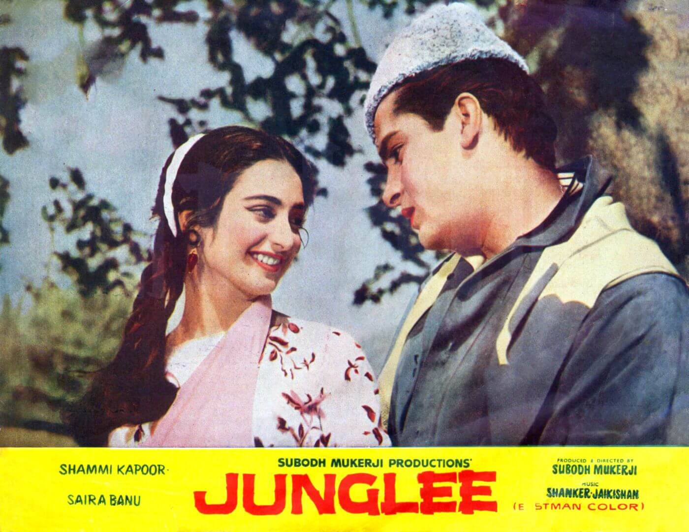 Junglee - Shammi Kapoor Saira Banu - Classic Bollywood Hindi Movie Vintage Poster - Art Prints ...
