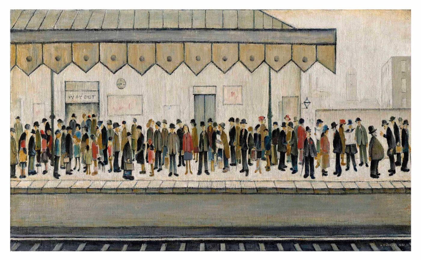 The Station Platform - L S Lowry - Posters by L S Lowry | Buy Posters ...