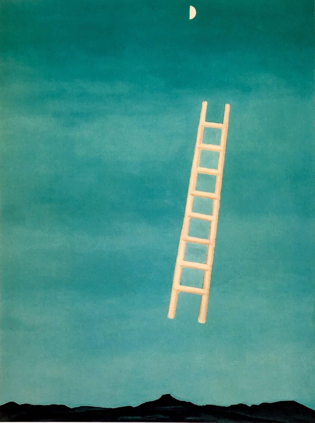 Ladder To The Moon - Georgia O'Keeffe - Art Prints by Georgia O'Keeffe ...