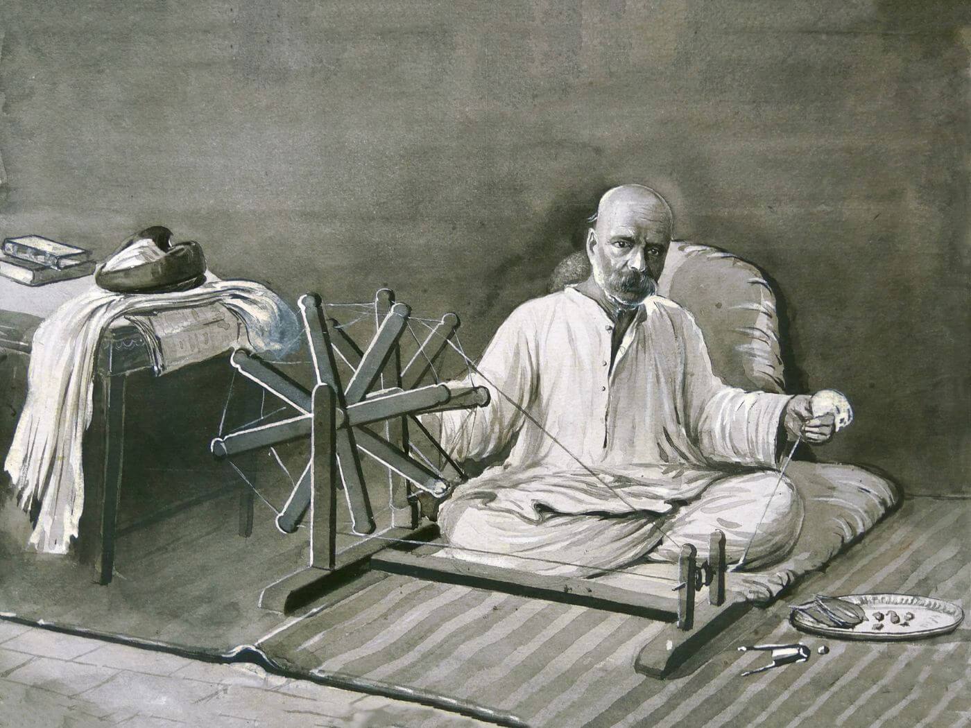Lokmanya Bal Gangadhar Tilak - Indian Freedom Fighter Patriot Painting ...