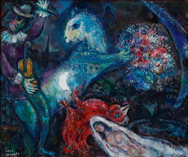 The Enchanted Night (La Nuit Enchantée) - Marc Chagall by Marc Chagall ...