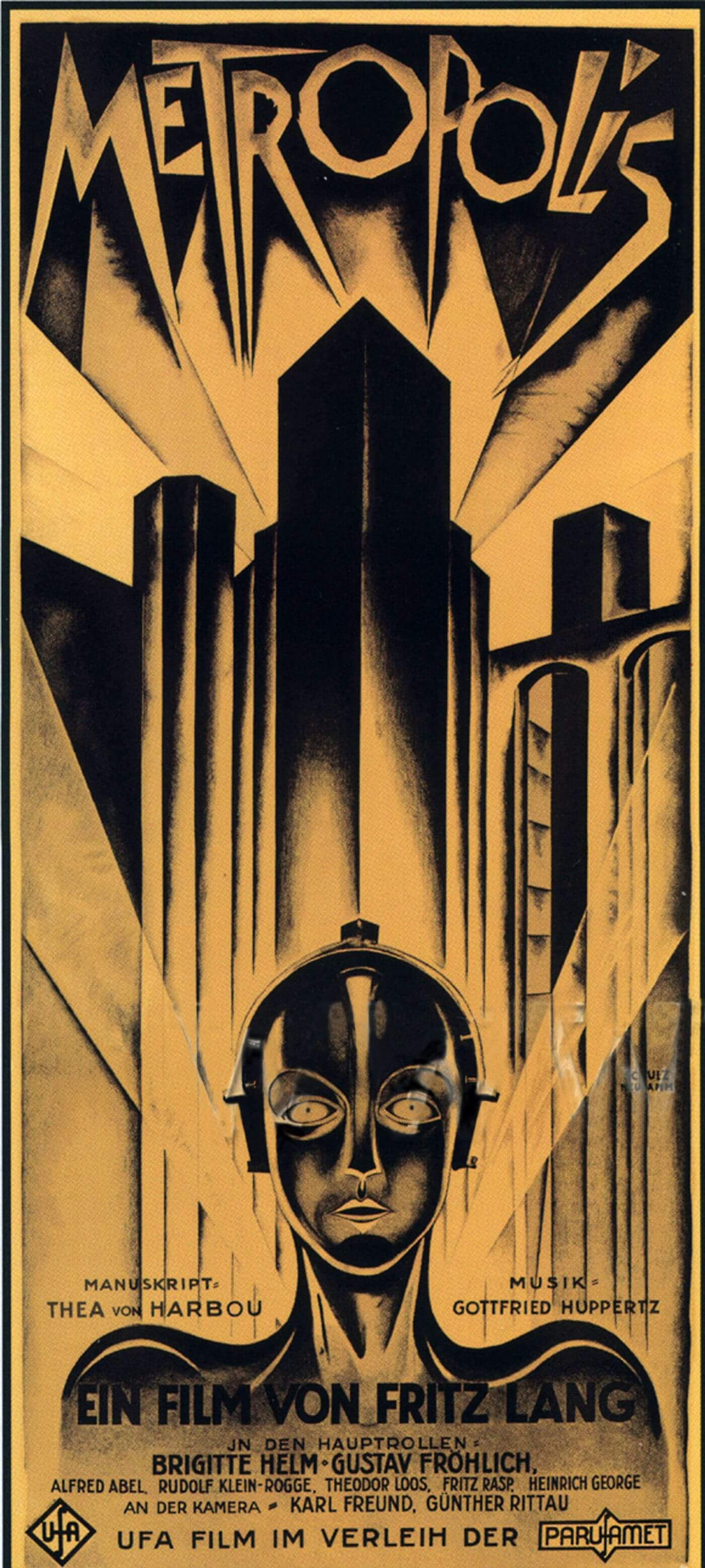 Metropolis Poster Metropolis 1927 Classic Vintage Movie Poster ...