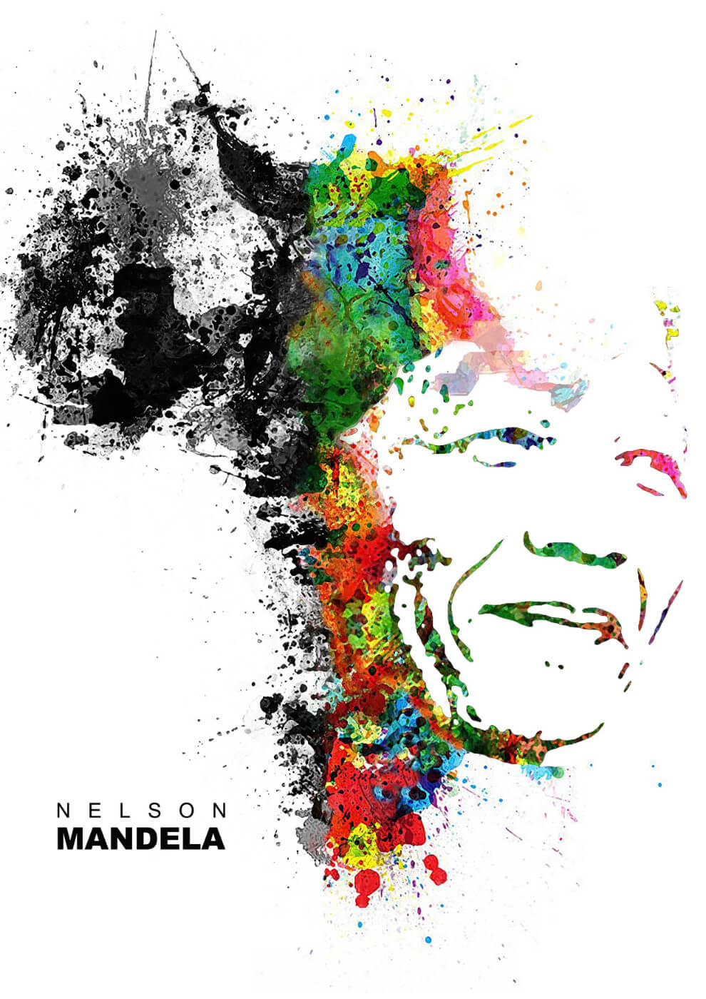 Nelson Mandela by Joel Jerry | Buy Posters, Frames, Canvas & Digital ...