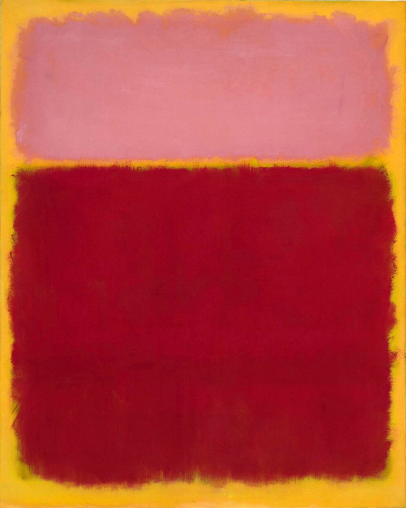 No. 17 Pink and Red Abstract - Mark Rothko Color Field Painting - Art ...