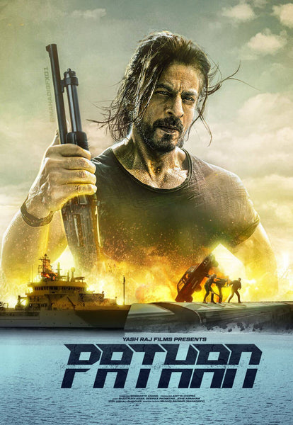Pathan - Shah Rukh Khan - Bollywood Hindi Movie Poster by Tallenge ...