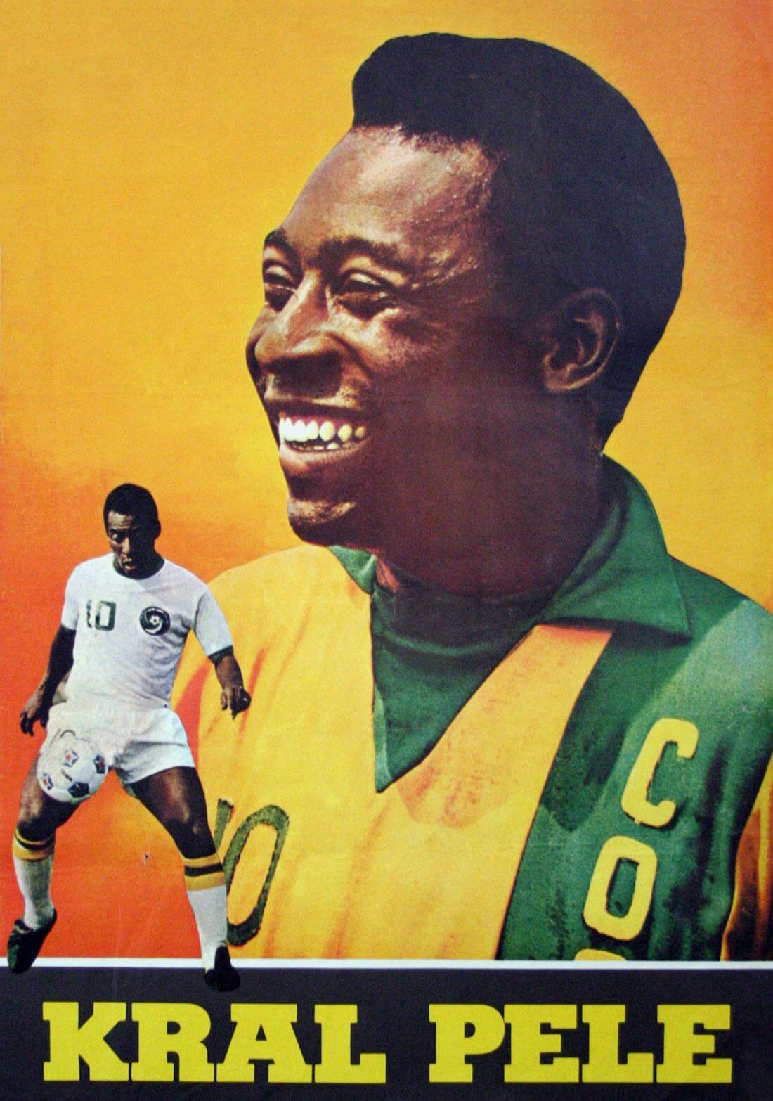 Pele - Brazil - Football Legend - Poster by Tallenge | Buy Posters ...