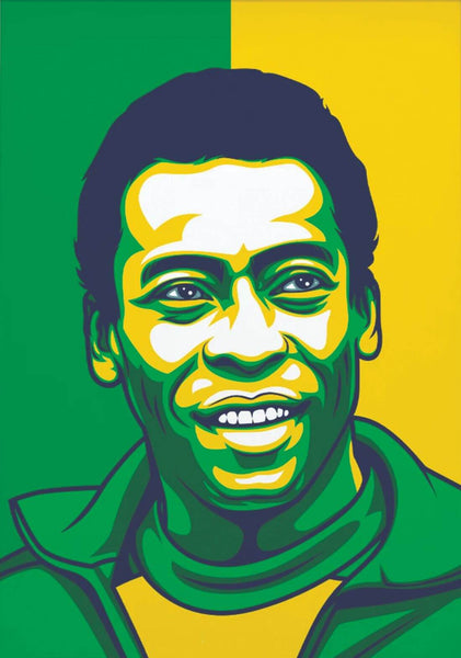 Pele - Brazil Colors - Football Art Poster by Tallenge | Buy Posters ...