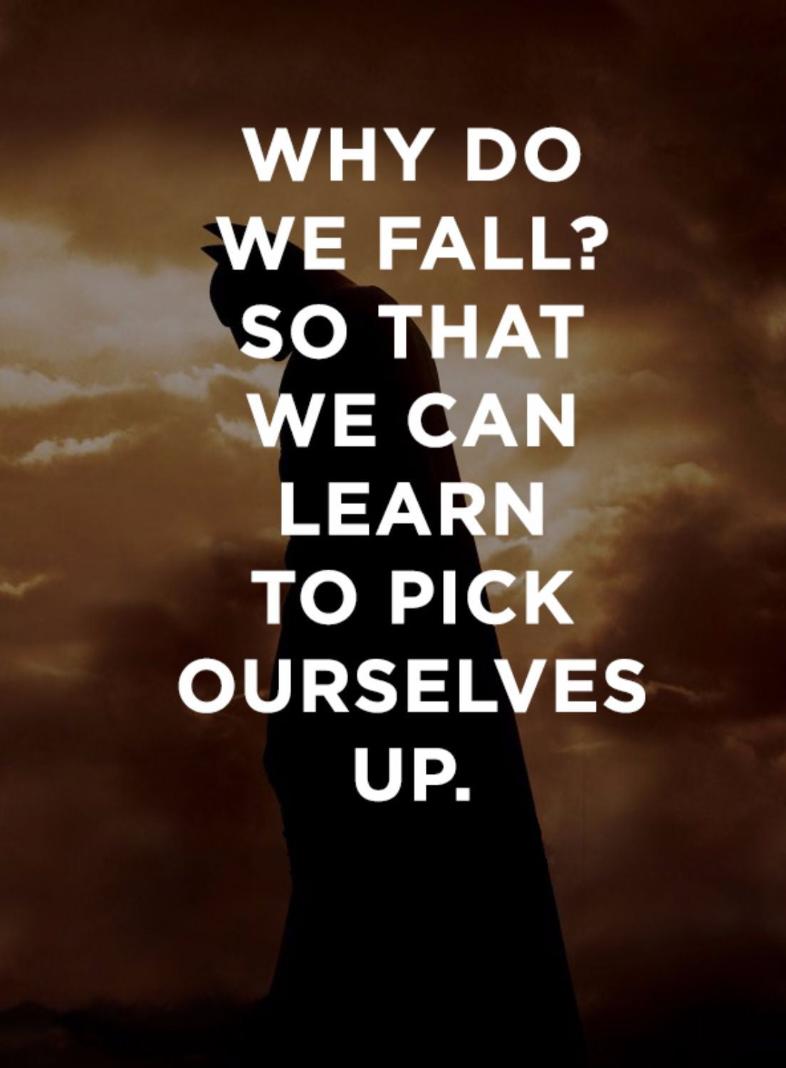 Why Do We Fall Batman Poster