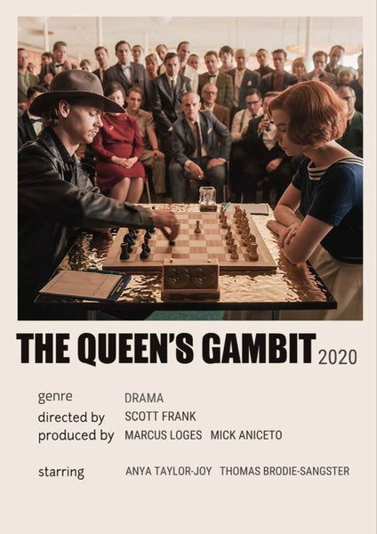The Queen's Gambit - Benny Playing - Netflix TV Show Poster Fan Art by ...