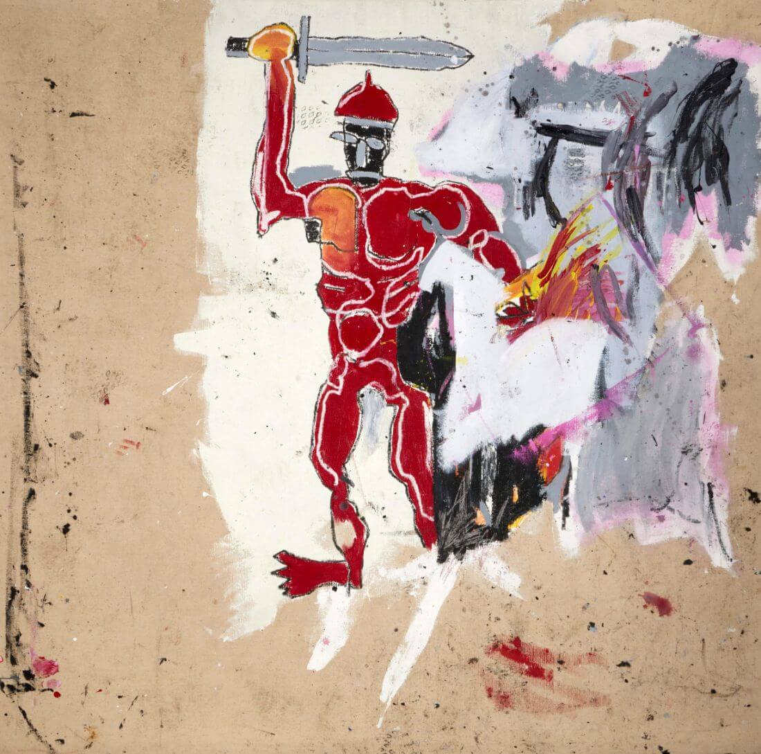 Red Warrior (Self Portrait) - Jean-Michael Basquiat - Masterpiece ...