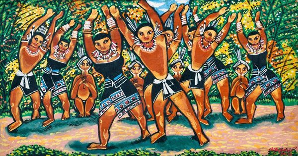 Santhal Dance - Chittaprosad Bhattacharya - Bengal School Art - Indian ...