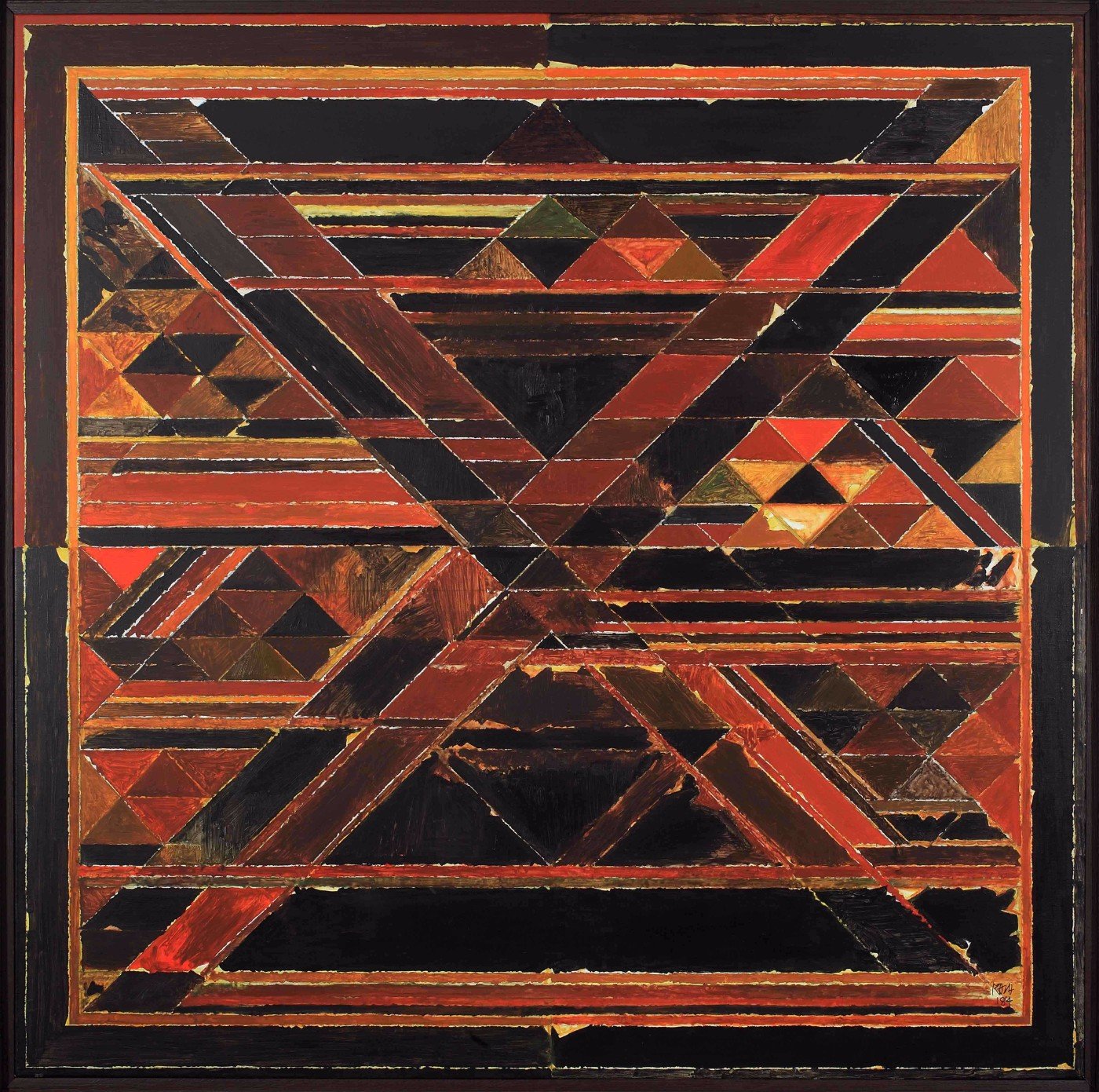 Sayed H Raza - En-Counter-1984 - Large Art Prints by Sayed Haider Raza ...