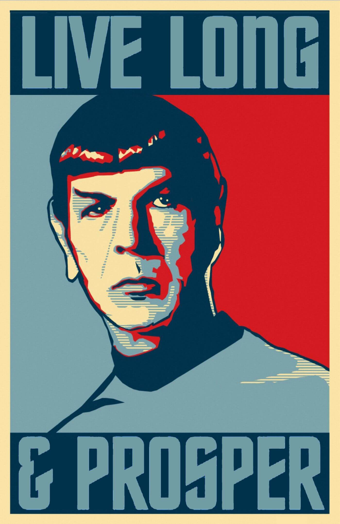 Star Trek - Spock - Live Long And Prosper - Hollywood Movie Poster ...