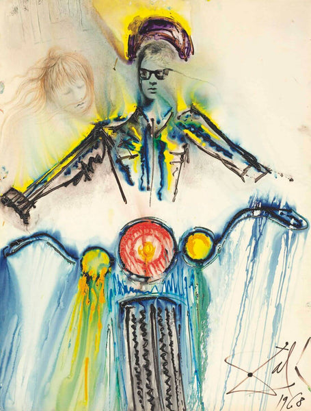 The Motorcyclist - Salvador Dali - Surrealist Painting by Salvador Dali ...