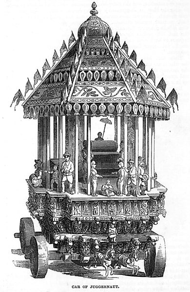 The Car of Juggernaut (From the London Reading Book 1851) - Vintage ...