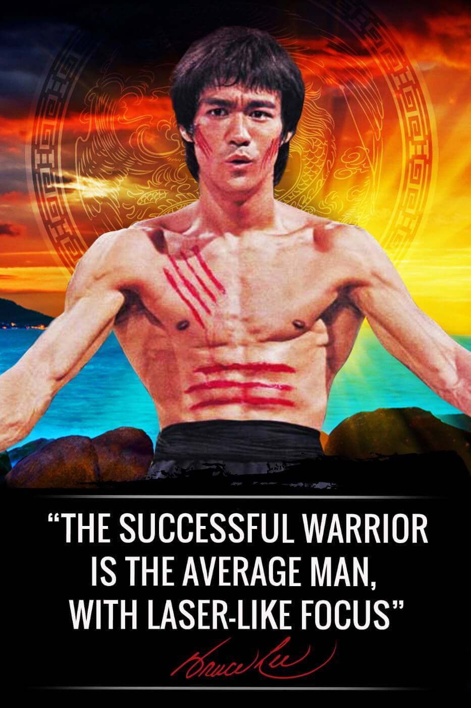 Bruce Lee Motivational Poster
