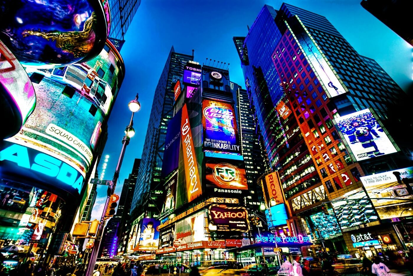 Times Square New York – Bright Lights Big City - Posters by Teri ...