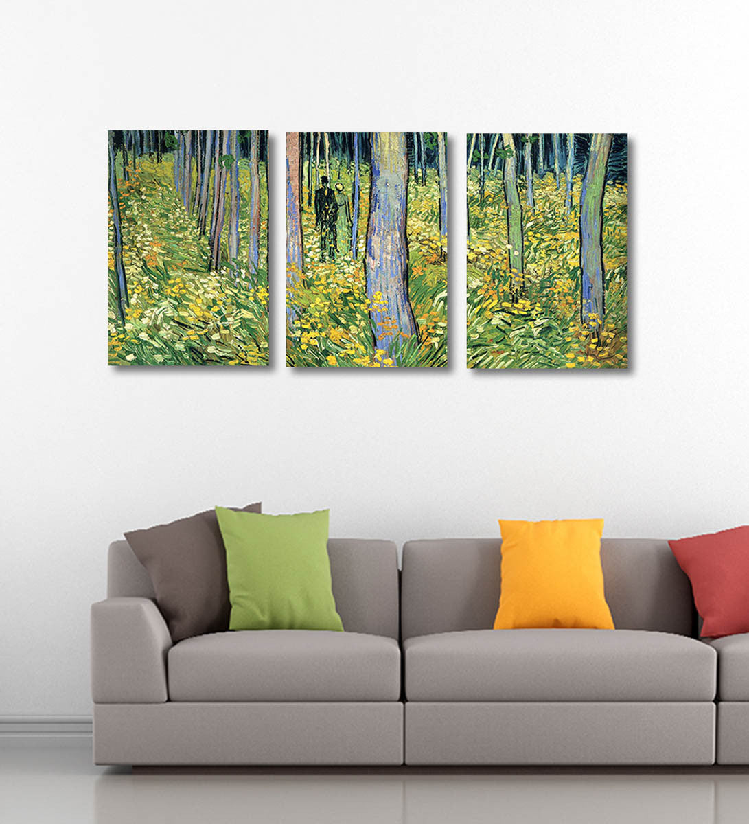 undergrowth with two figures print