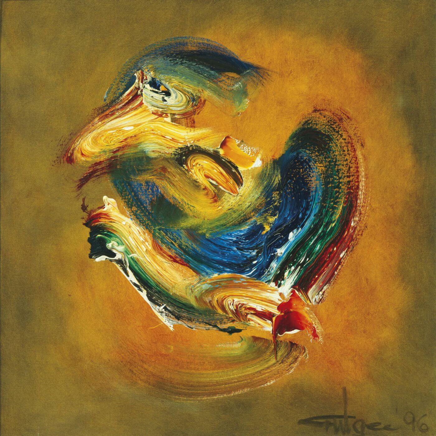 Untitled (1996) - Ismail Gulgee - Modern Masters Calligraphic Painting ...