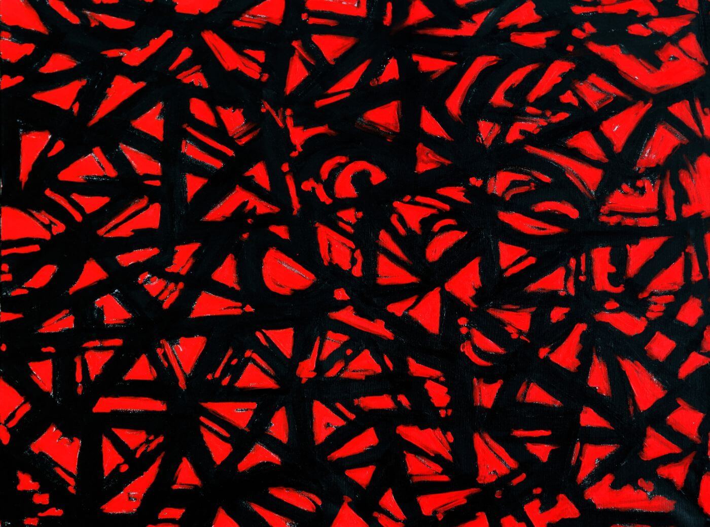 Red And Black Abstract